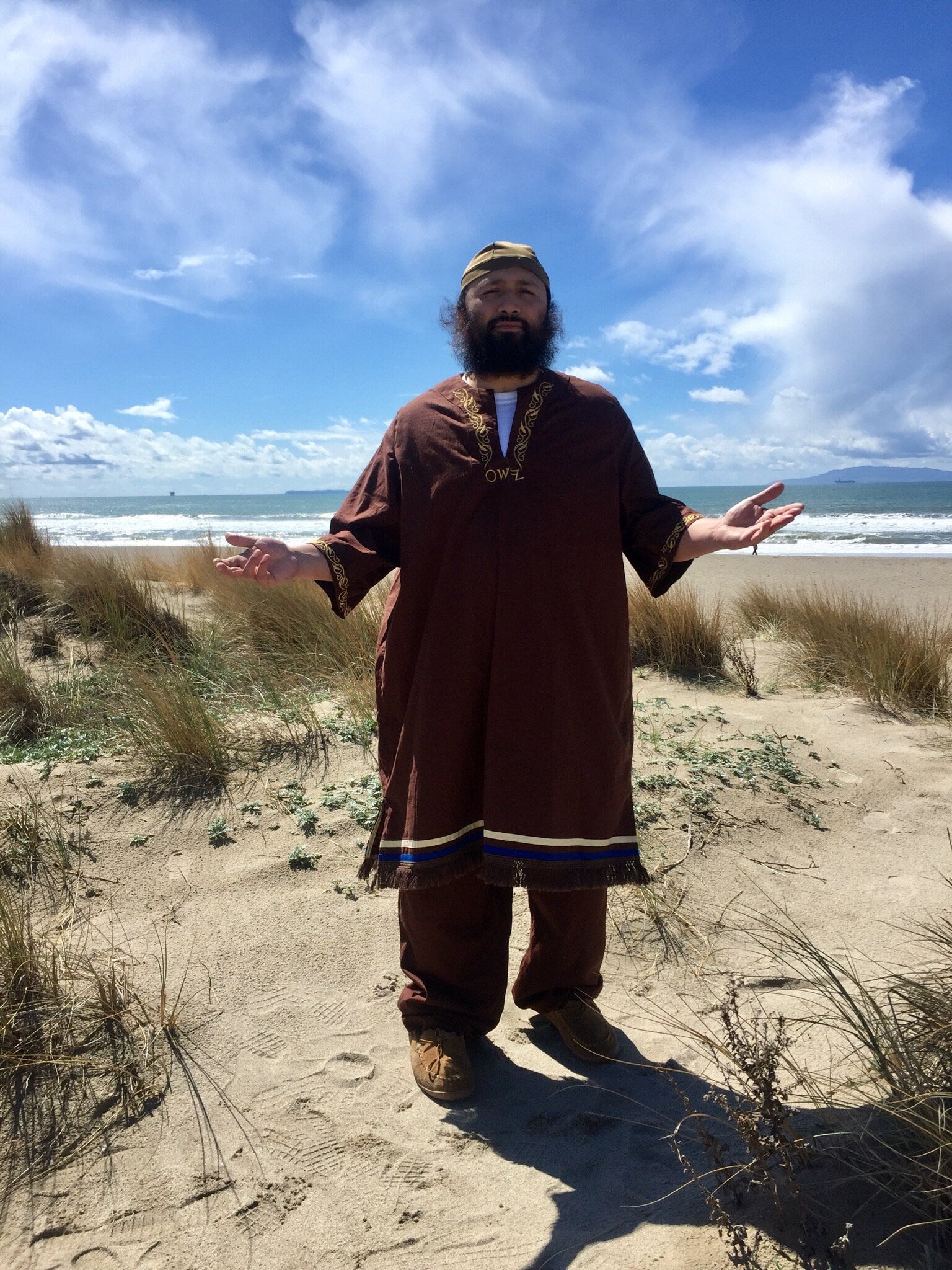 Hebrew Israelite Tunic with fringes, Embroidered Israelite Tunic, Frin ...